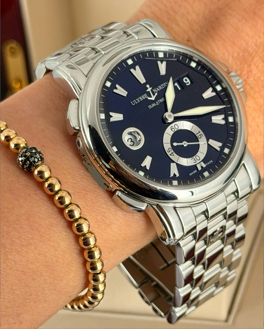 Ulysse Nardin Dual Time Gmt Big Date Dual Time 243-55 Full Set Like NE ...